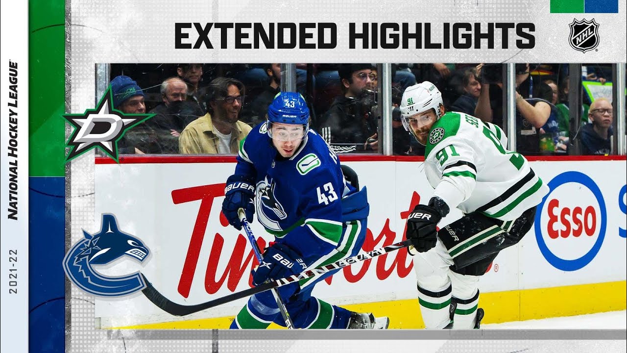 Dallas Stars vs Vancouver Canucks Apr 18, 2022 HIGHLIGHTS - YouTube