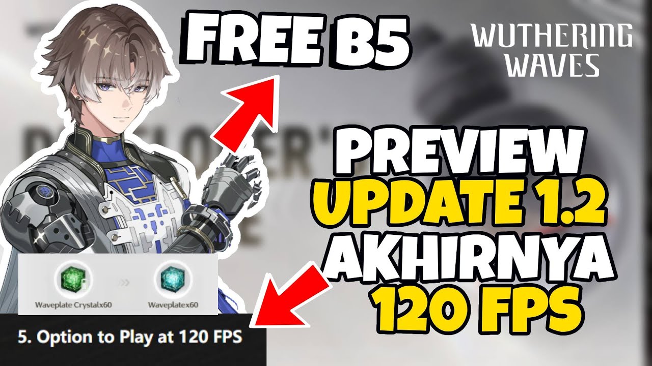 Akhirnya Support 120 FPS & Gratis B5 (XIANGLI YAO) 😱 Preview Update 1.2 Wuthering Waves DITUSI ...