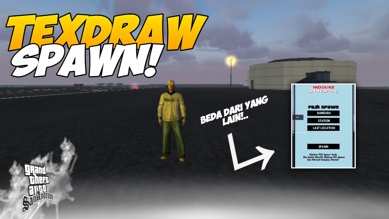 SHARE TEXDRAW SPAWN | MIRIP FIVEM!.. - YouTube