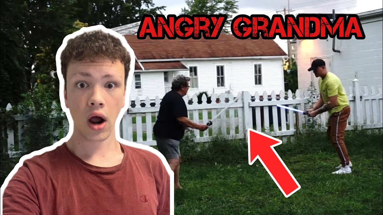 ANNOYING ANGRY GRANDMA FOR 24 HOURS! (Reaction) - YouTube