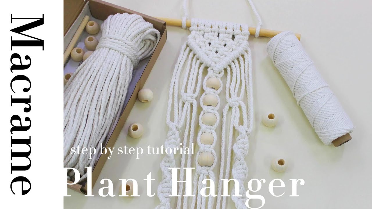 Macrame Plant Hanger | DIY Macrame Kit | Step by Step Tutorial Easy for ...