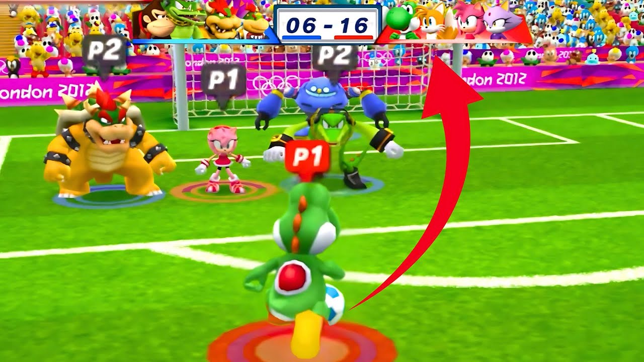 2 Player Battle: Yoshi vs Bowser Jr – Mario & Sonic at the Olympic ...