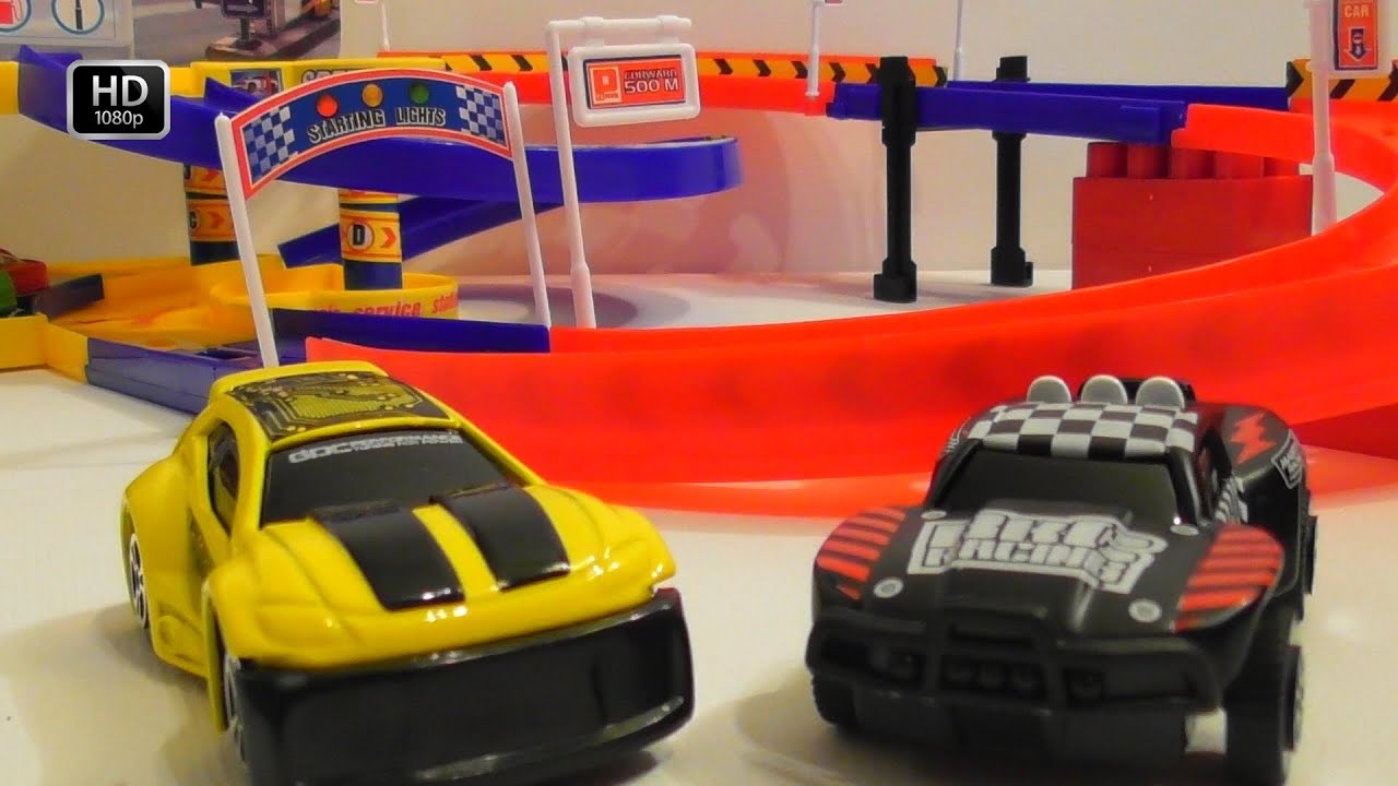 RACING CARS / video for kids / Racetrack - YouTube