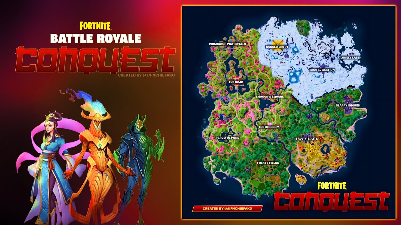 FORTNITE Chapter 4 Season 2 MAP CONCEPT- CONQUEST! (Created by Ako ...