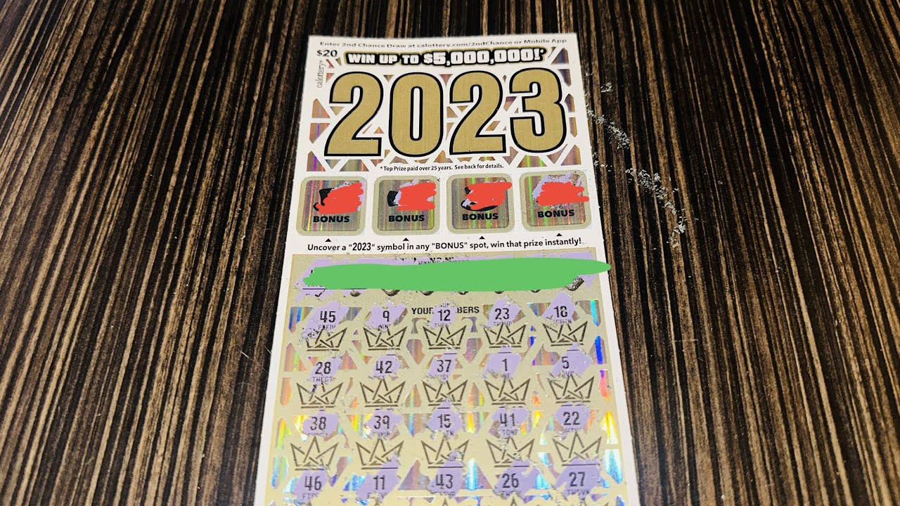 ANOTHER SHOT OF THE $20 (2023) CALIFORNIA LOTTERY SCRATCHERS SCRATCH ...