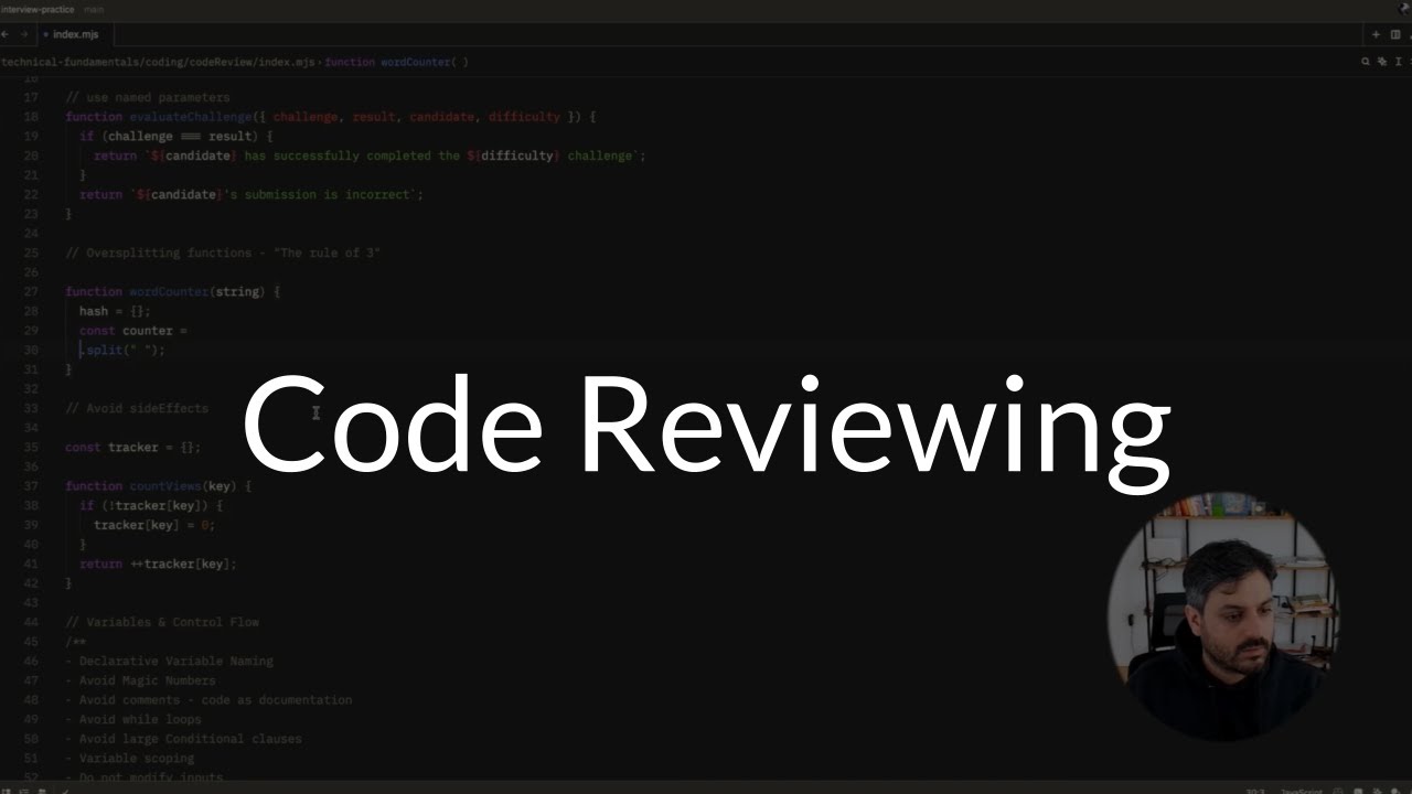 Code reviewing - Preview de Interview Ready - YouTube