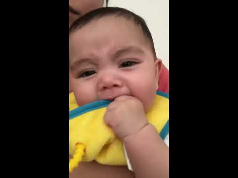 Baby doing fake cry - YouTube