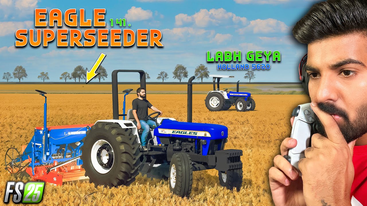 Eagle 3630 🦅 vs SuperSeeder | Kanak Vejti 🌾 | FS25 | Happy Goldsmith ...