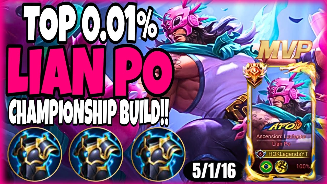 LIAN PO HONOR OF KINGS - NEW PATCH BUFF!! | RANK S7 MYTHIC - YouTube