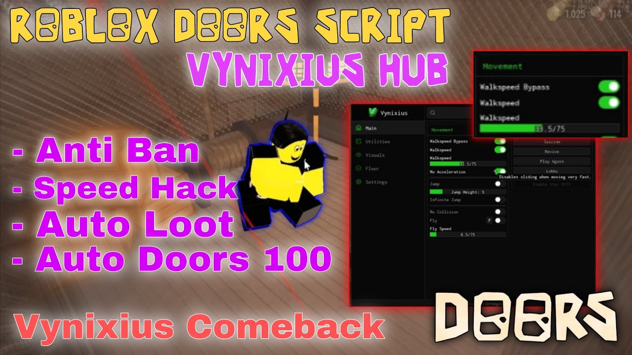 [Free] Doors Script | Vynixius Hub Doors Comeback? Doors 1-100 ...