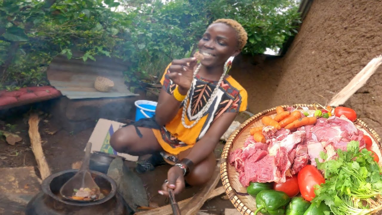 New YEARS Healthy SIMPLE Beef recipe /! AFRICAN VILLAGE COOKING #2024 ...