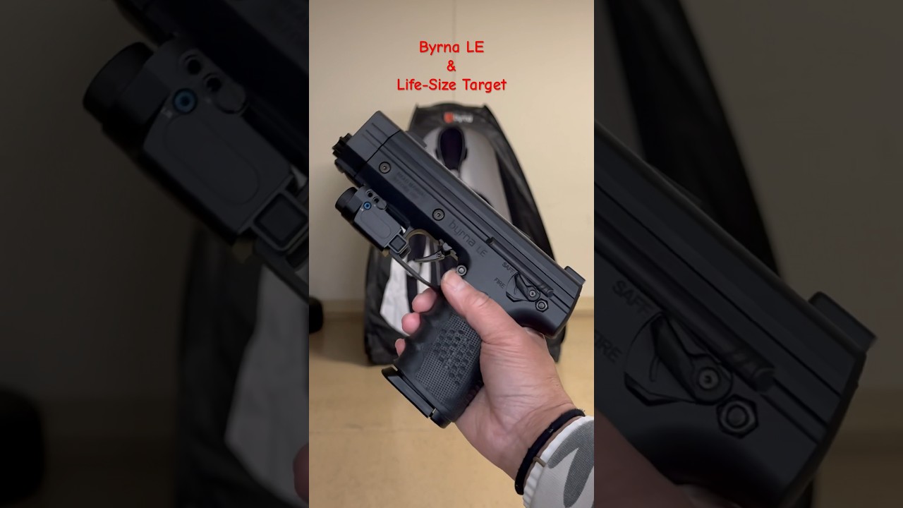 Byrna LE & Life-Size Target Tent - Indoor Target Practice - YouTube