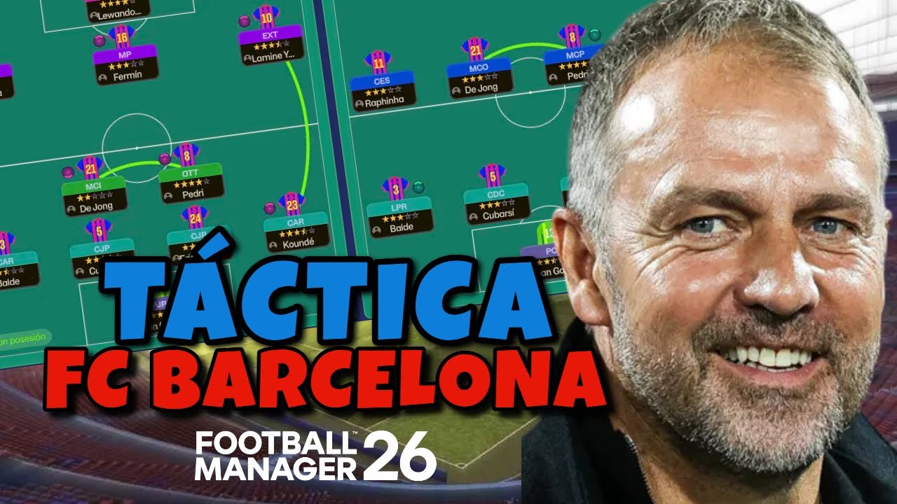 TÁCTICA del FC BARCELONA en FM26 | Hansi Flick Tactic. - YouTube