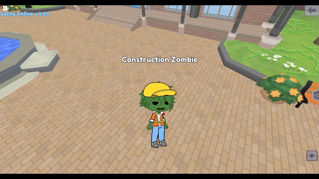 How to make Construction Zombie from unturned in gacha online - YouTube
