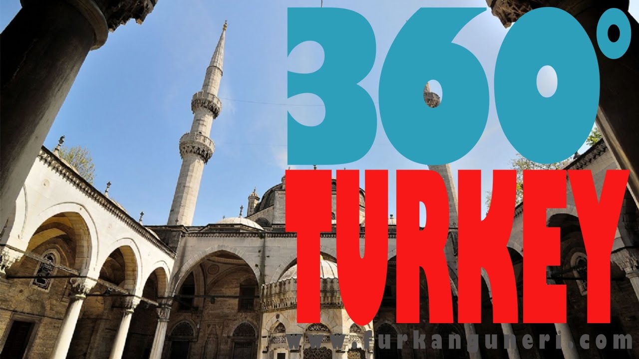 360° Video VR - Turkey Istanbul Uskudar, Mosque, Fountain, Coast, Tour ...