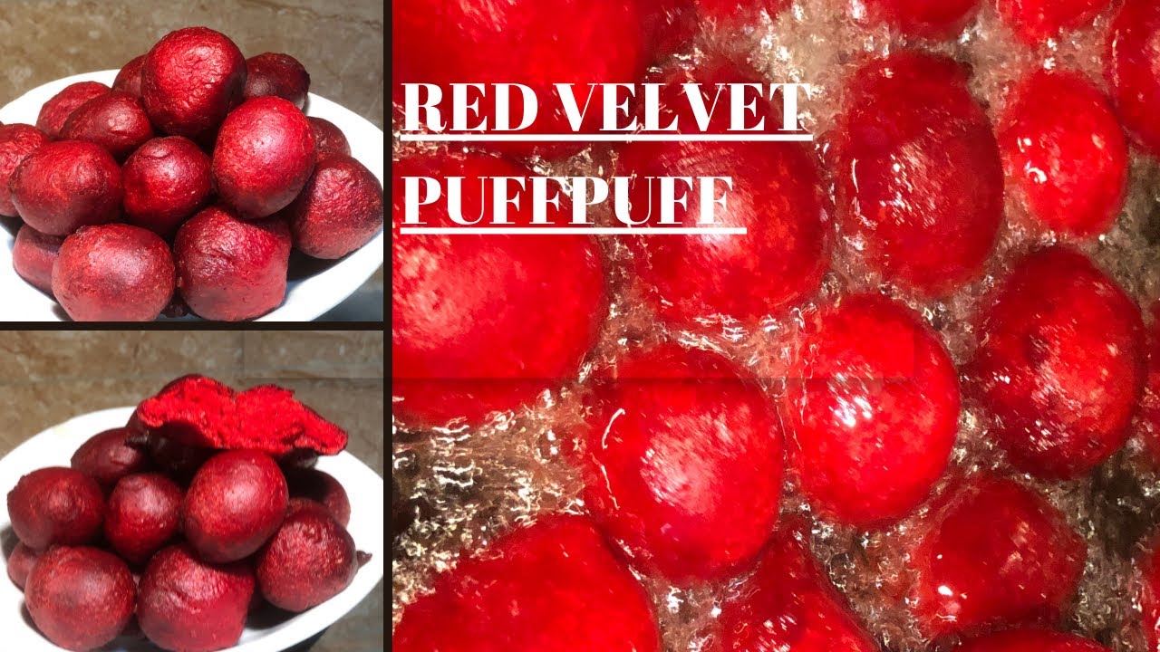 Easy Red velvet puffpuff recipe | How to make red velvet puffpuff - YouTube
