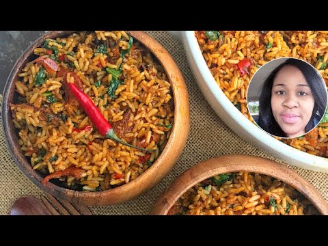 Nigerian Native Jollof rice ( Iwuk Edesi or Njanga Rice) - YouTube