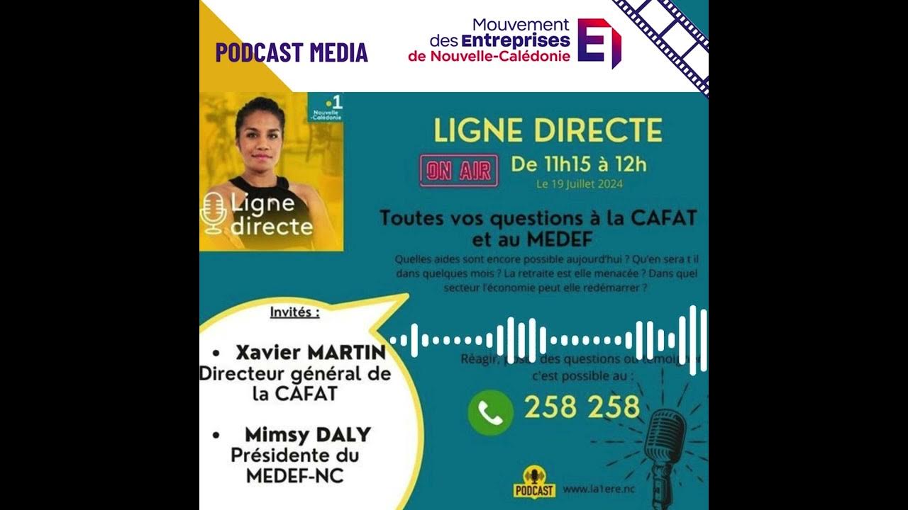 2024-07-19 Radio NC La 1ère Ligne Directe CAFAT MEDEF NC - YouTube
