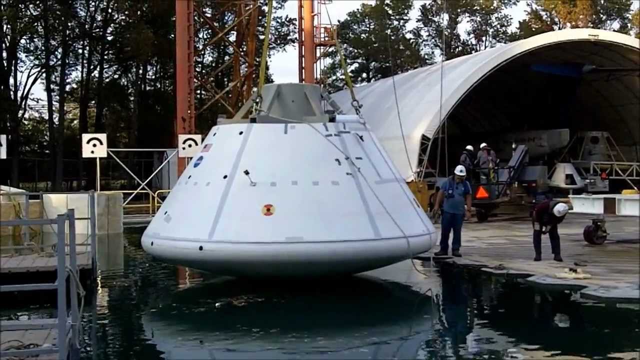 Orion Multi-Purpose Crew Vehicle Water Impact Test - YouTube