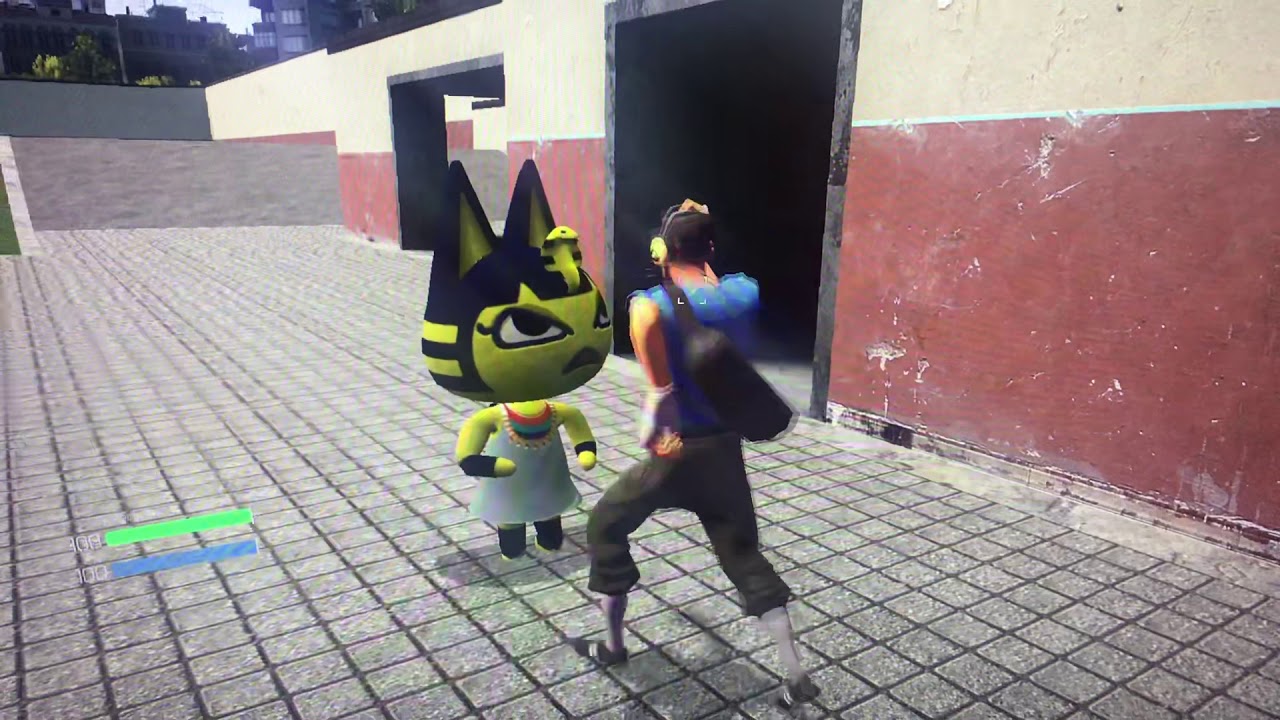 Scout Conga Dances While Ankha Angry - YouTube