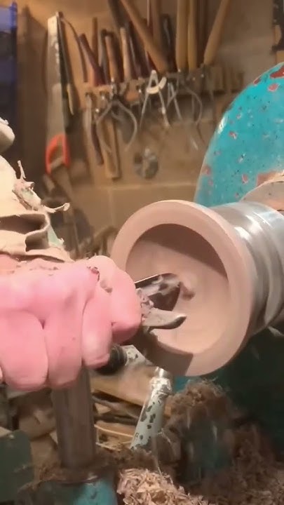 Woodturning a small Walnut bowl - YouTube