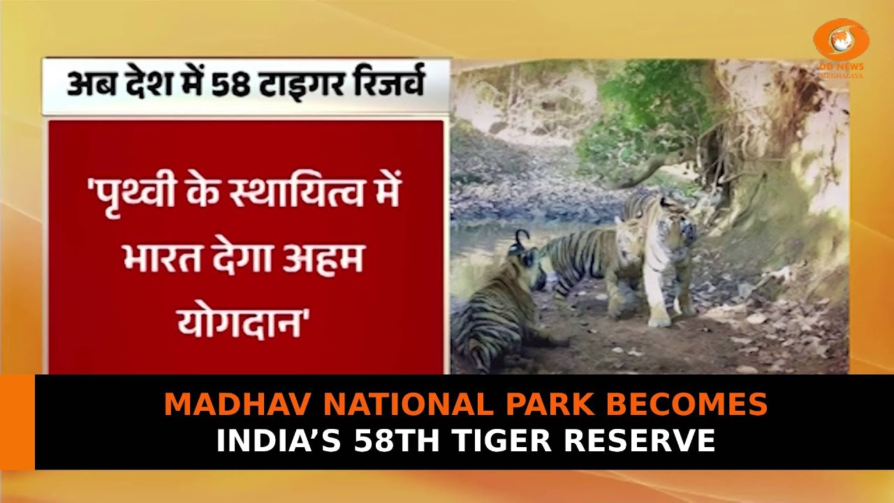 MADHAV NATIONAL PARK BECOMES INDIA’S 58TH TIGER RESERVE - YouTube