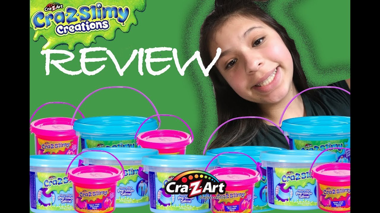 Watch me review Craz Art Craz Slimy Creations Slime! It's Glossy ...