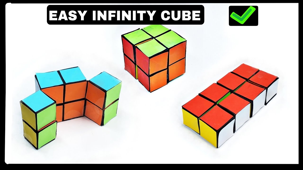 DIY Paper Infinity CUBE How To Make An Easy INFINITY CUBE YouTube