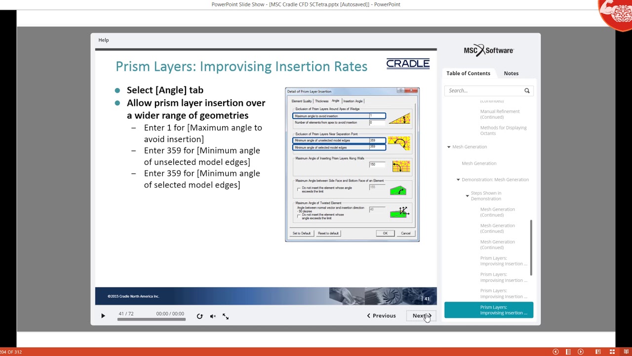 46 Mesh Generation 3 on 4 SC Tetra MSC Cradle - YouTube