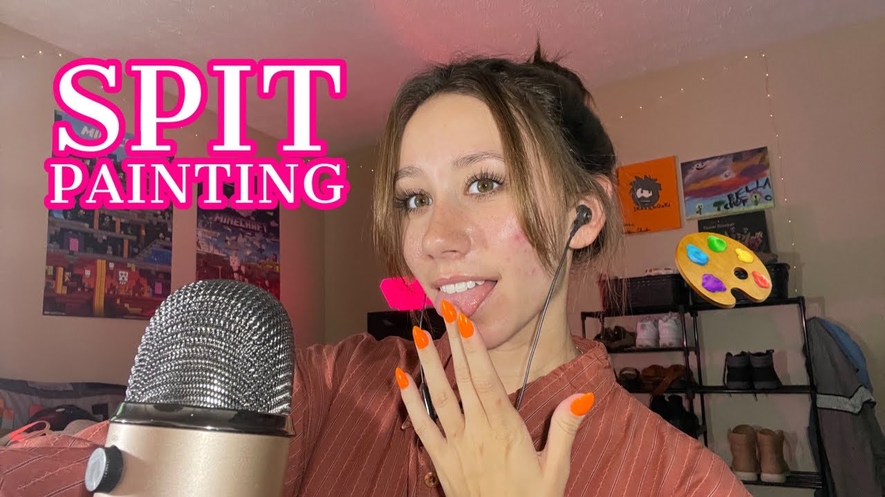 ASMR | fast spit painting to give you all of the tingles 🎨 - YouTube