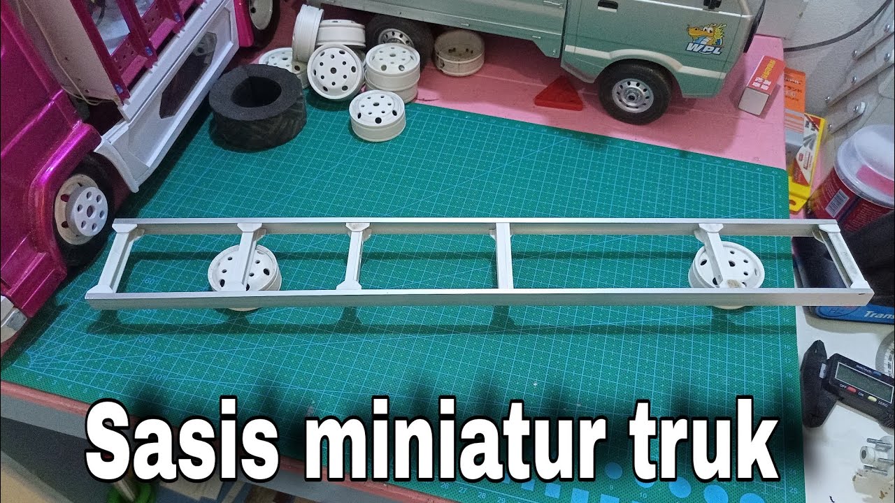 cara membuat sasis miniatur truk dari aluminium.... - YouTube