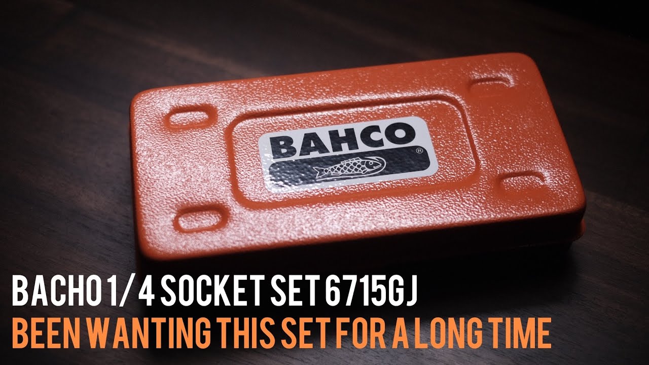 Bahco 6715GJ Socket set 1/4 - YouTube