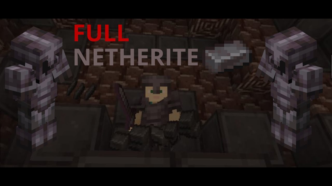 FIQUEI FULL NETHERITE NO MINECRAFT. ESPECIAL DE 300 INSCRITOS - YouTube