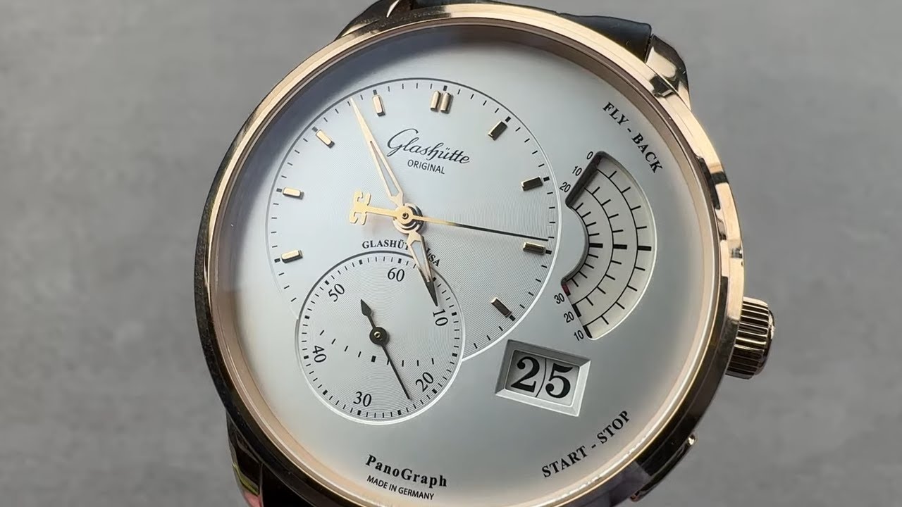 Glashutte Original PanoGraph Chronograph 61-03-25-15-05 Pink Gold ...