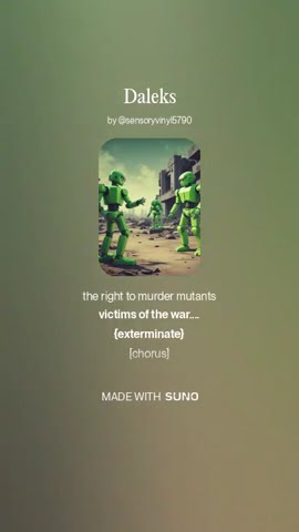 Dalek Genesis Song 3 - Electro Cyborg Techno Industrial Space Music ...