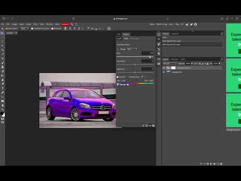 Photopea How to change color of image - YouTube