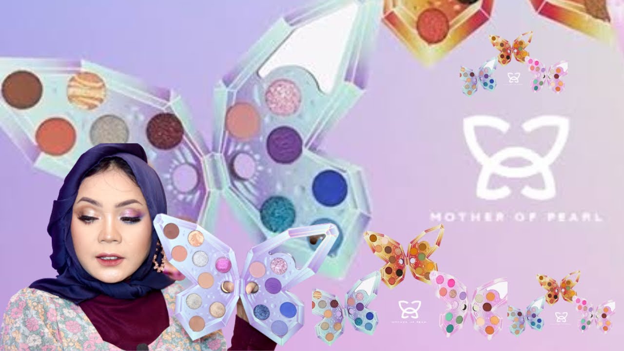 MAKEUP LEBARAN | NEW MOTHER OF PEARL EYESHADOW PALETTE | MOP - YouTube