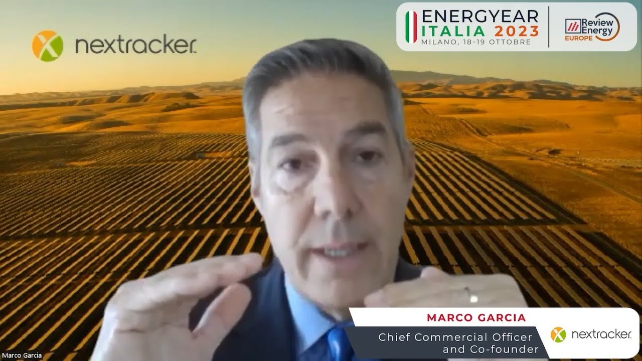 Energyear Italy | Interview with Marco Garcia from Nextracker - YouTube