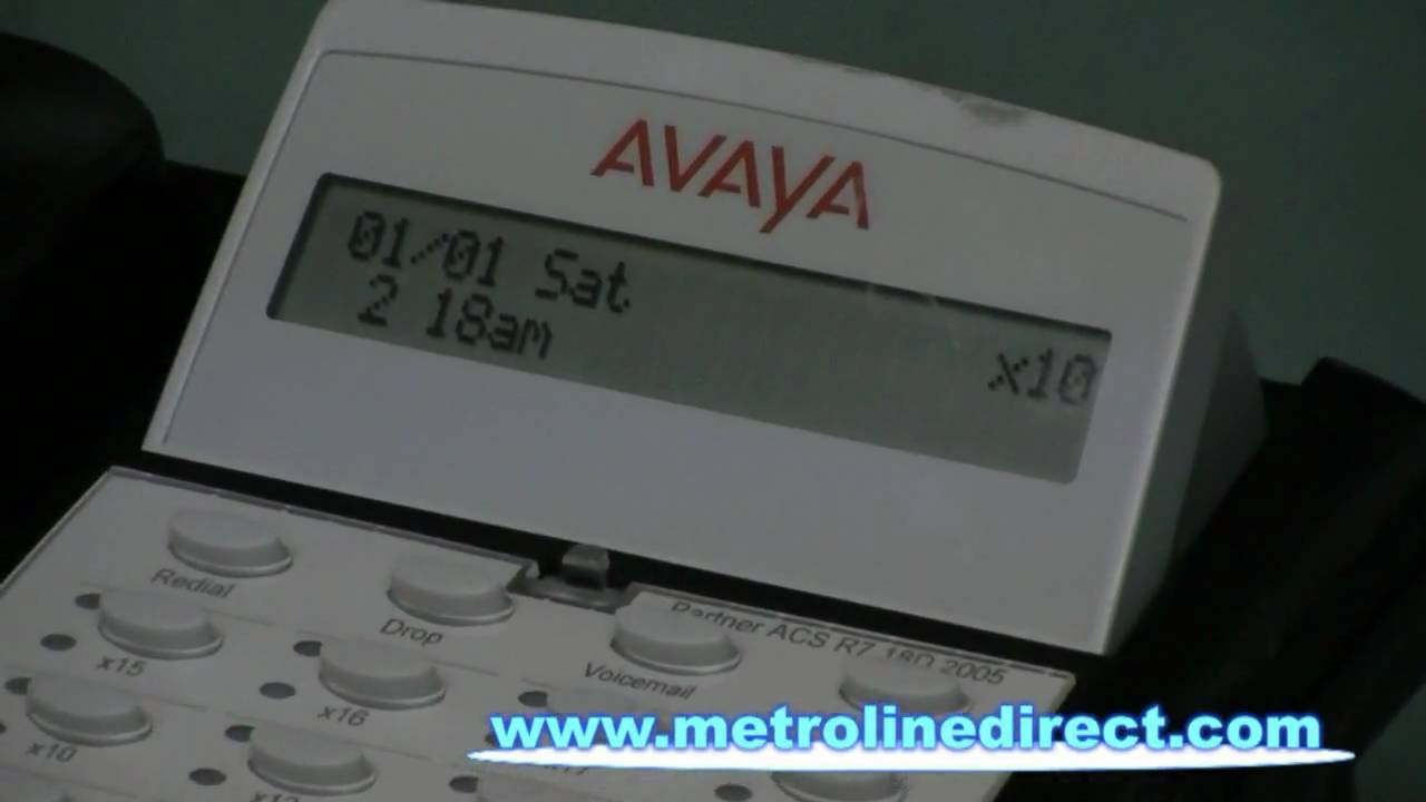 Avaya Partner ACS - How to activate message waiting notification on ...