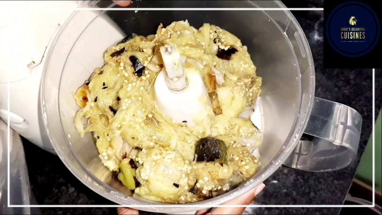 TRINI STYLE BHIGAN & TOMATOES CHOKA| Roasted Eggplant🍆| Roasted ...