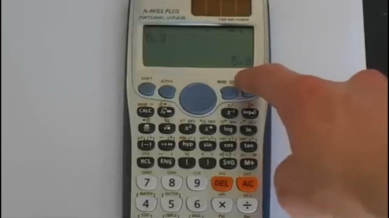 How to Reset Casio fx-991ES PLUS (Fast & Easy Method) | Fix Calculator Errors in Seconds - YouTube