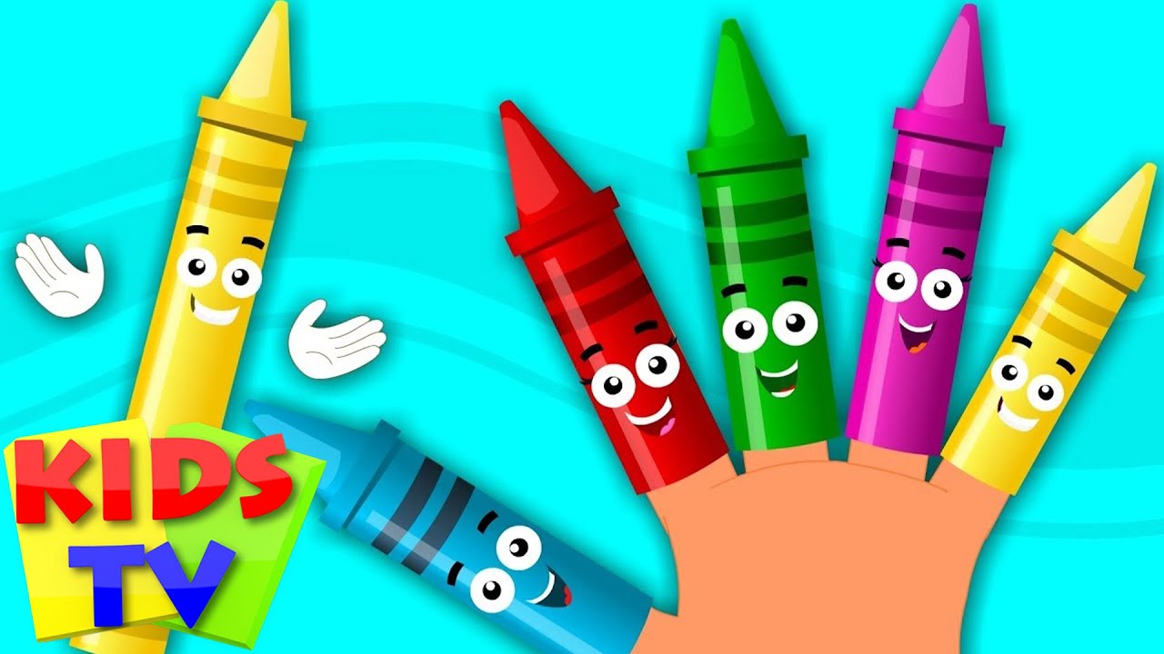 Crayons Finger Family | Nursery Rhymes By Kids Tv - YouTube Music