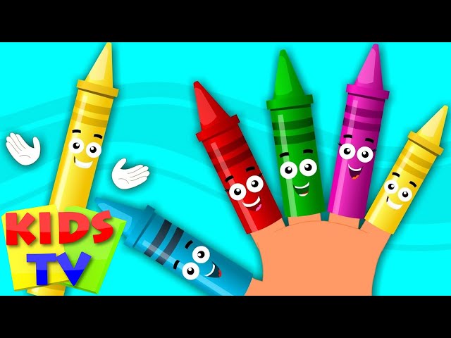 Crayons Finger Family | Nursery Rhymes By Kids Tv - Videos For Kids