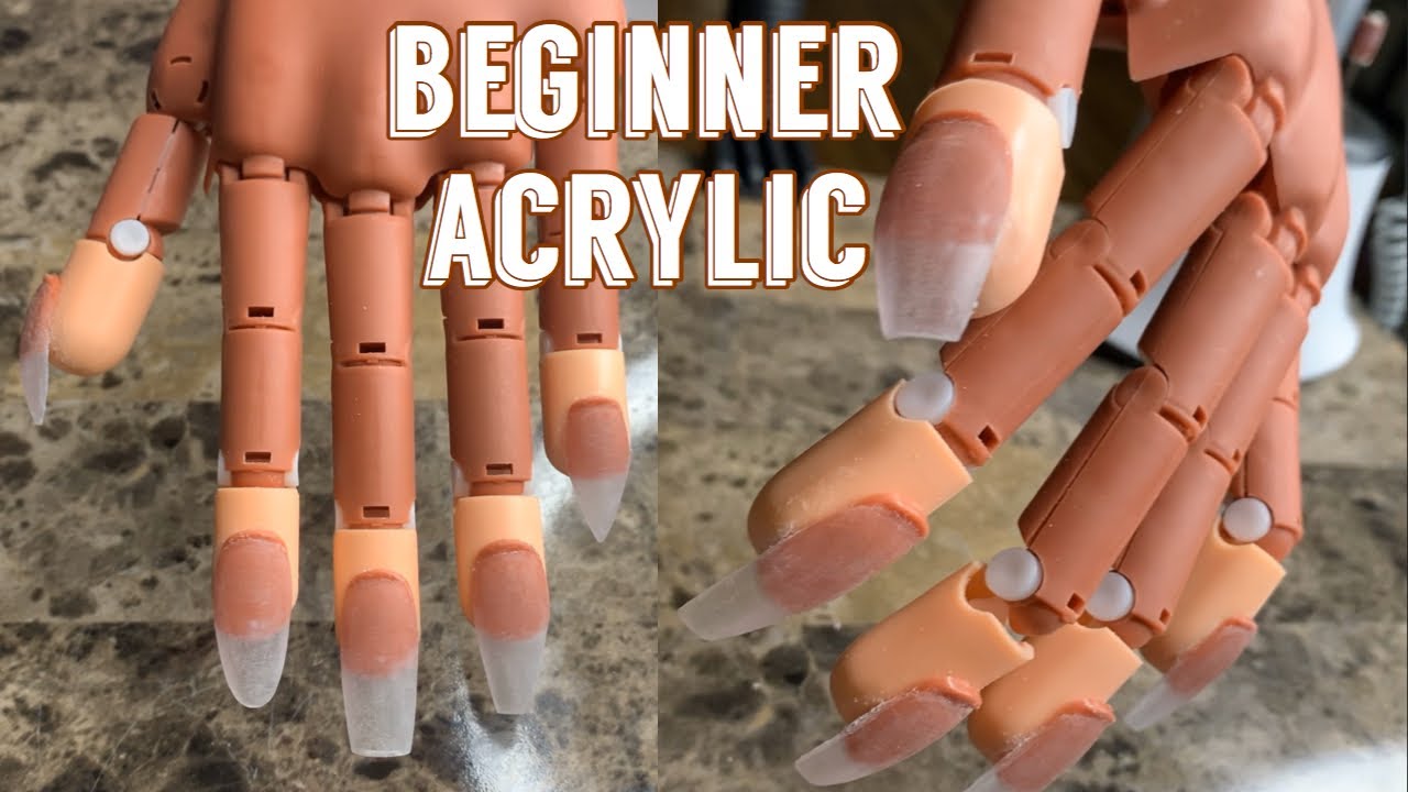 Watch me WORK on acrylic & ALL the steps ! | Beginner friendly practice ...