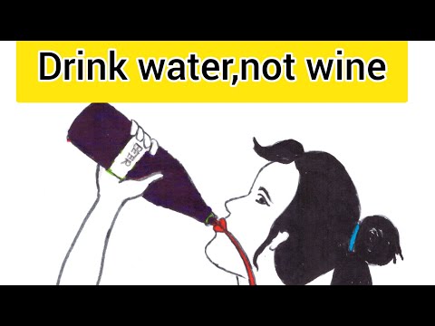 save your baby and stop drinking 🍷🚫 #drinking #alcohol #status #animation #youtube #easy #satisfying