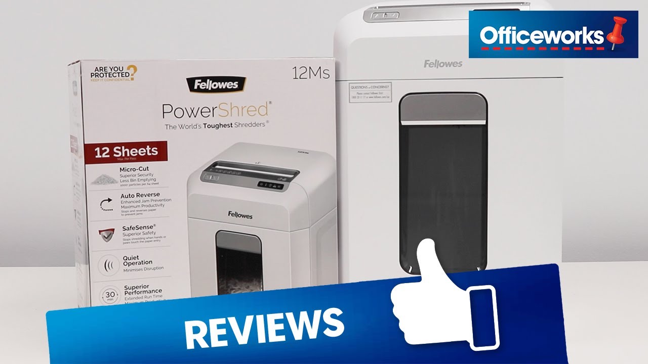 Fellowes 12MS Micro-cut Shredder Overview - YouTube