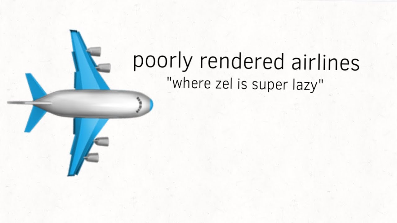 Poorly rendered airlines flight 001 - animation - YouTube
