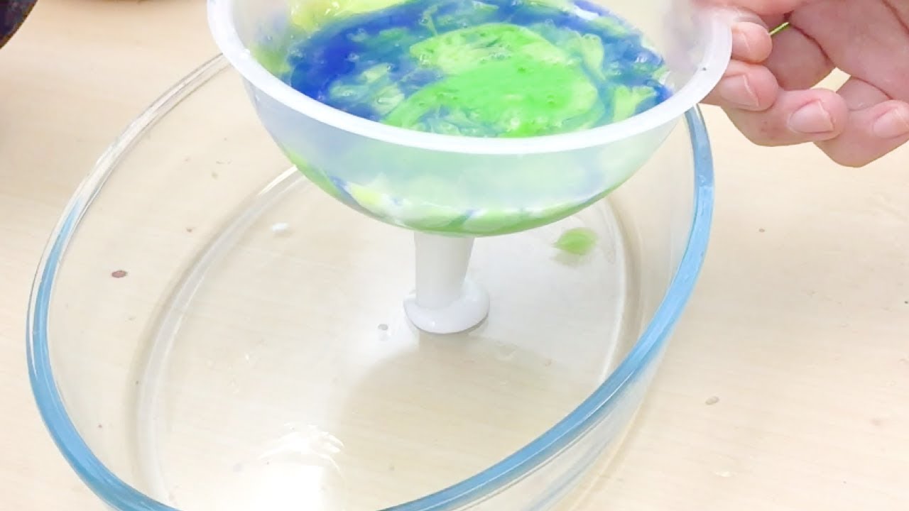 Making Slime with Acrylic Pouring #4 - YouTube