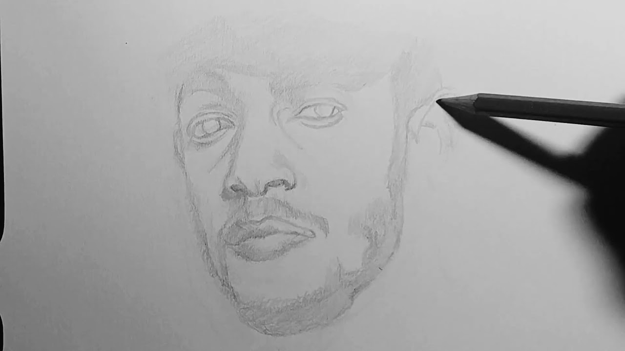 Kendrick Lamar Pencil Drawing - YouTube