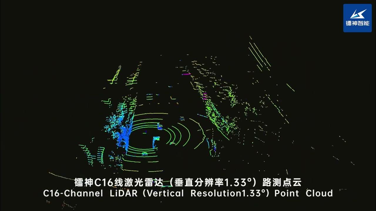 C32/16 Mechanical LiDAR Point Cloud Display - YouTube